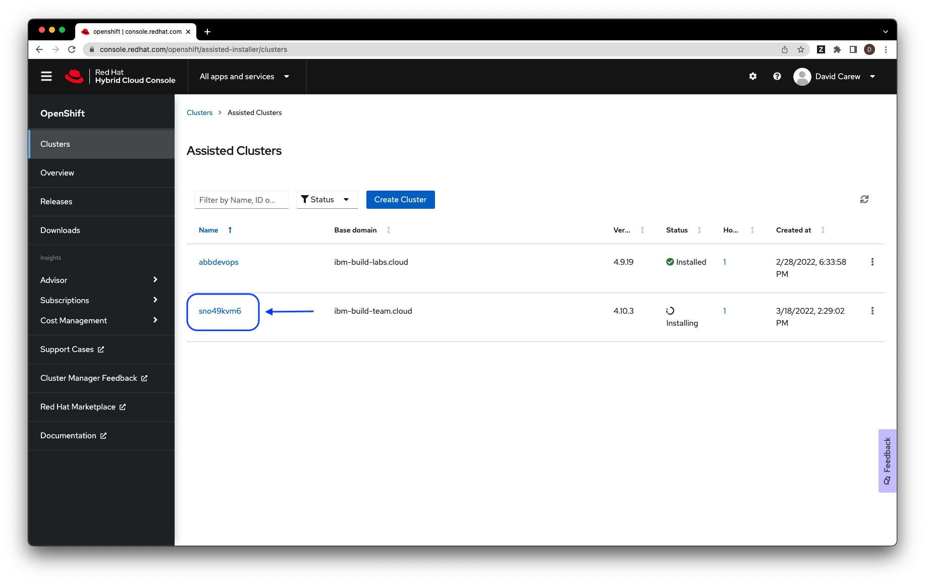 Spin Up A Single Node Red Hat Openshift Cluster With One Command Ibm